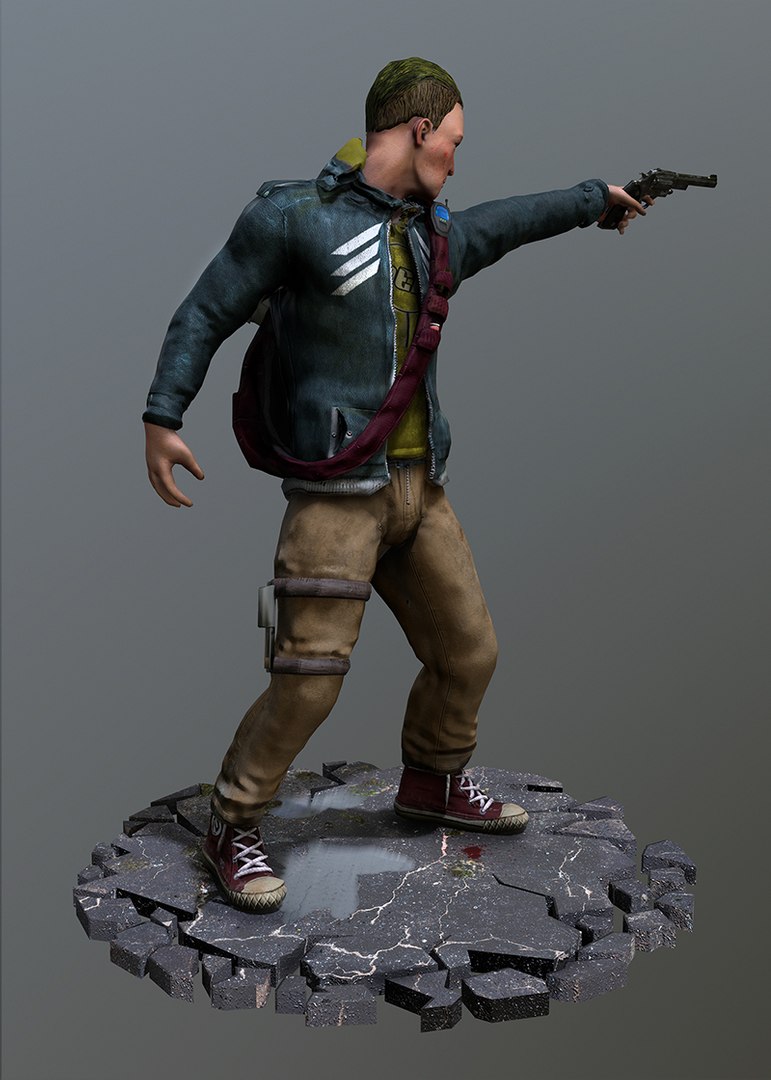 3d Rigged Apocalypse Survivor Model