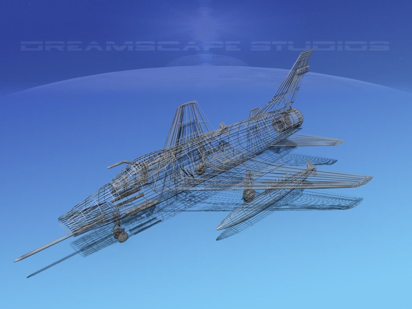 3d super sabre north american