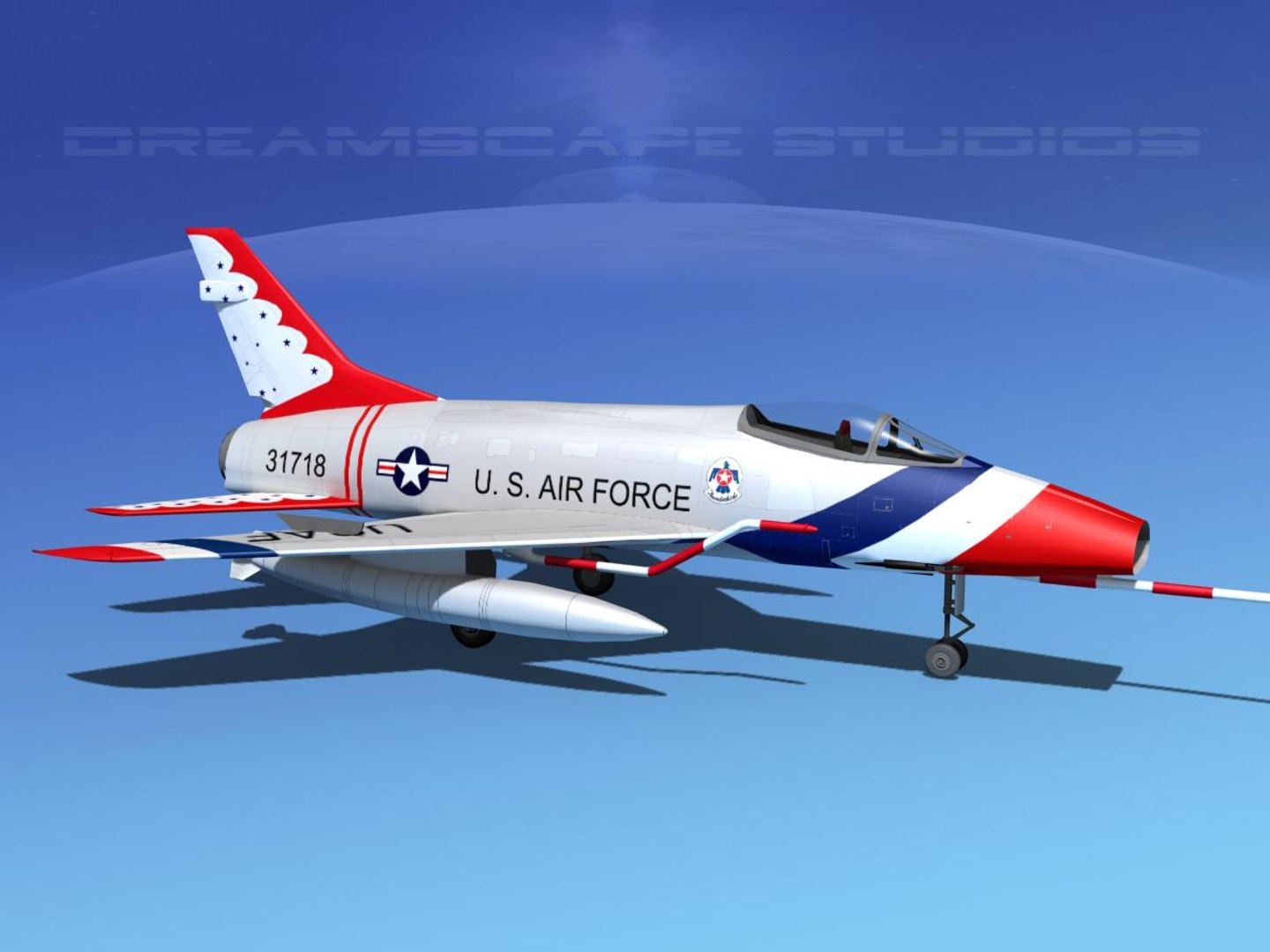3d super sabre north american