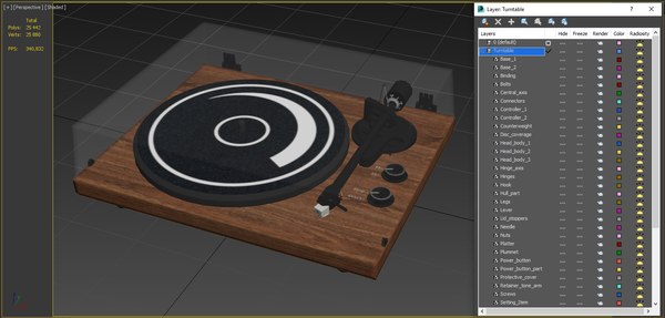 modelo 3d Tocadiscos 2 - TurboSquid 2085689