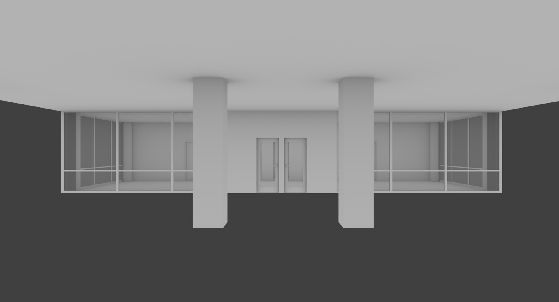 Apartment Tower Building Interior 3d Model