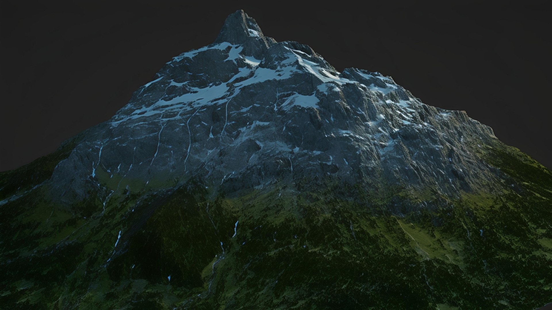 Alpine Mountains Collection - 7 High-Poly Snow-Capped Peaks With ...