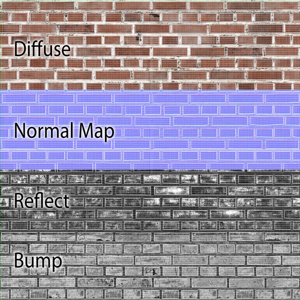 3d brick wall seamless tiling