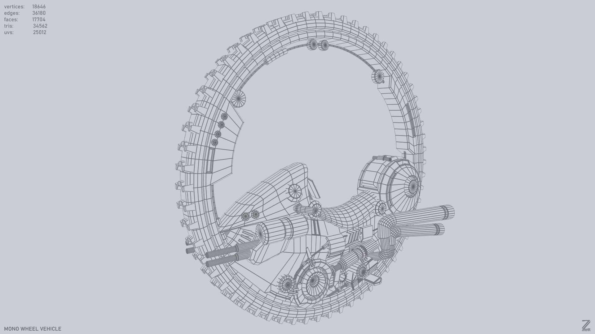 Mono Wheel Vehicle Collection 3D - TurboSquid 2390929
