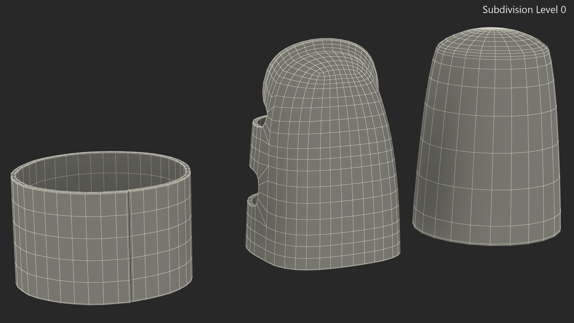 3D Sewing Thimbles Bronze Set - TurboSquid 2068991