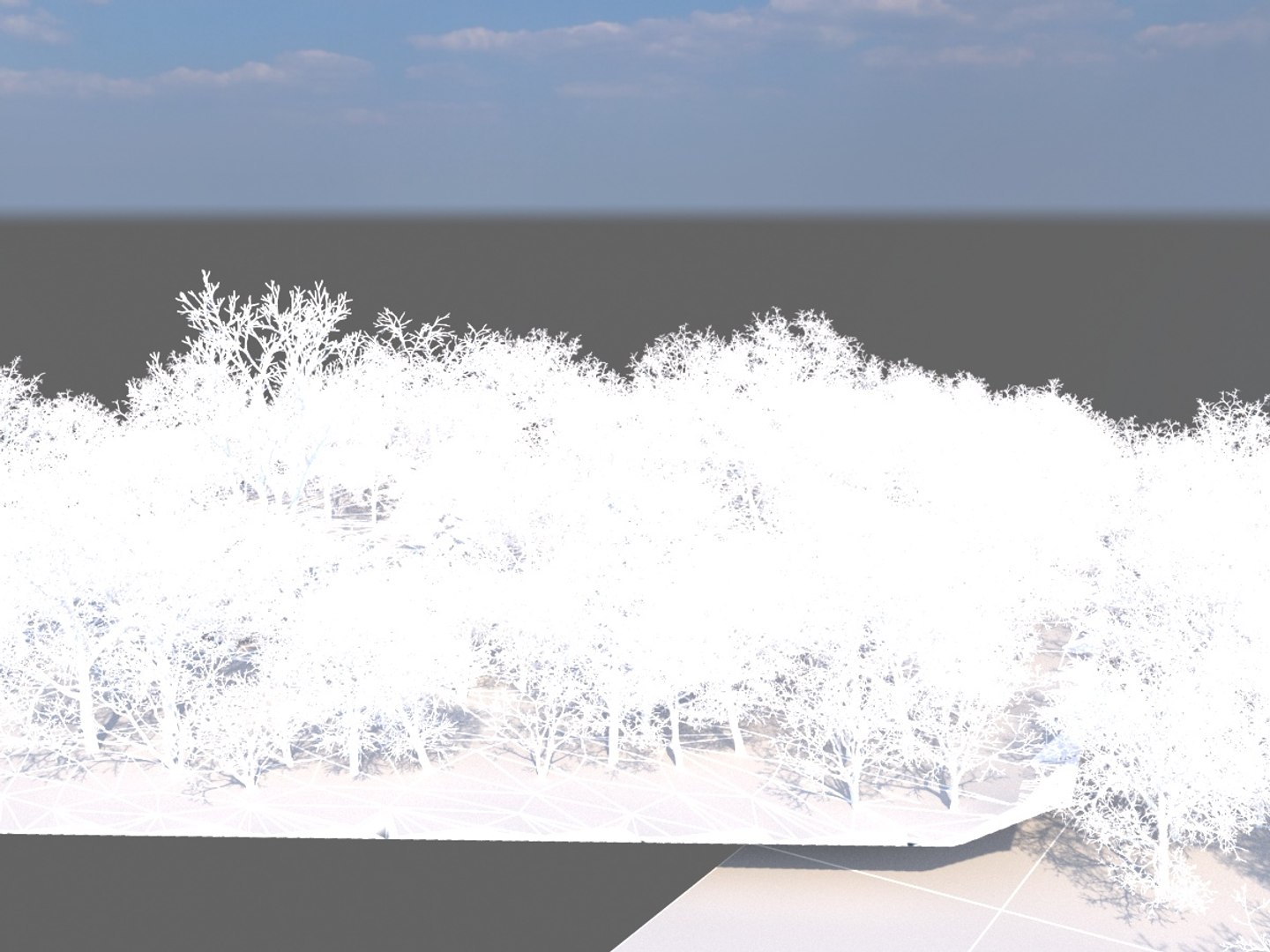 Winter Snow Scene 3D Model - TurboSquid 2028492