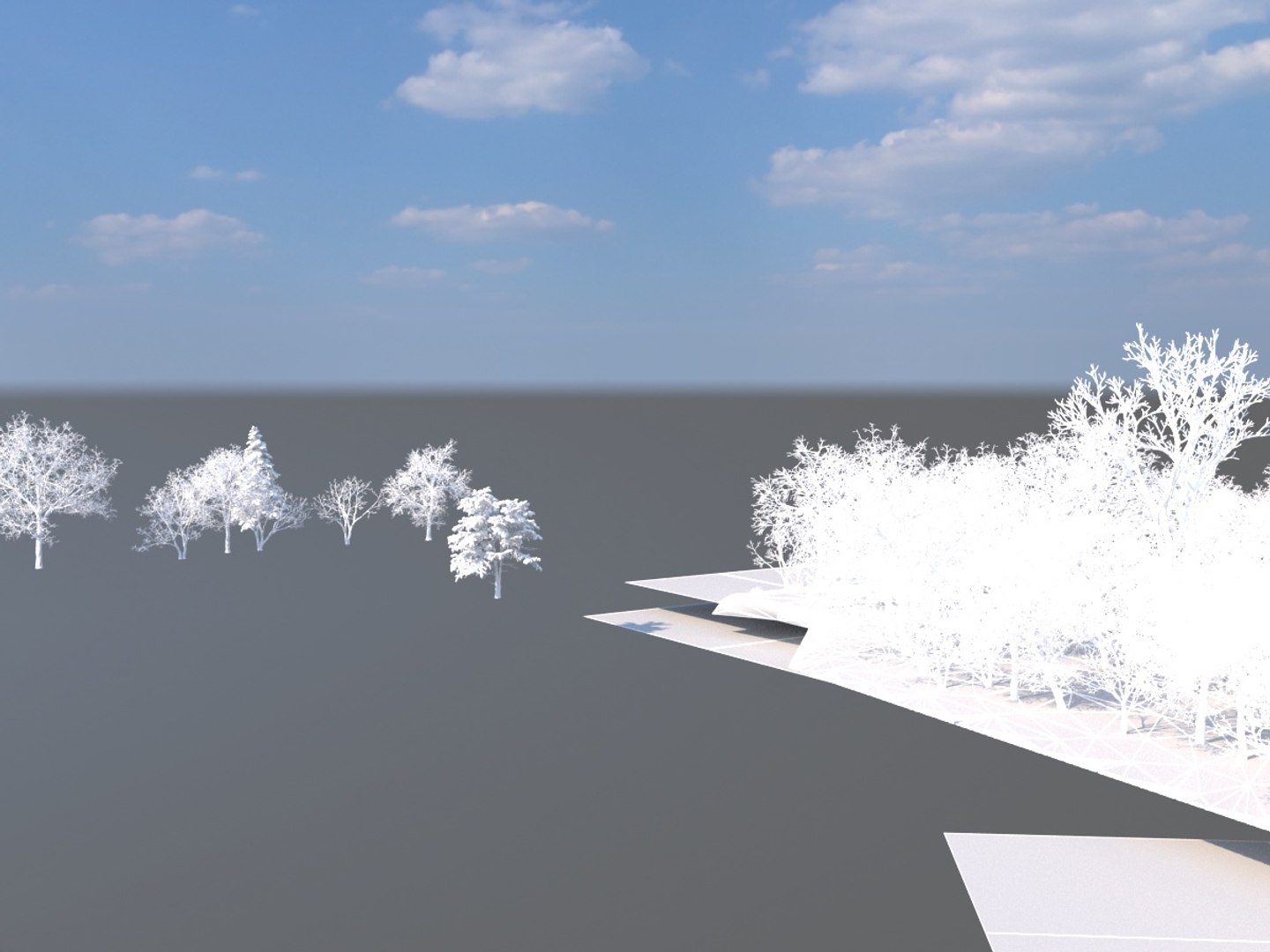 Winter Snow Scene 3D Model - TurboSquid 2028492