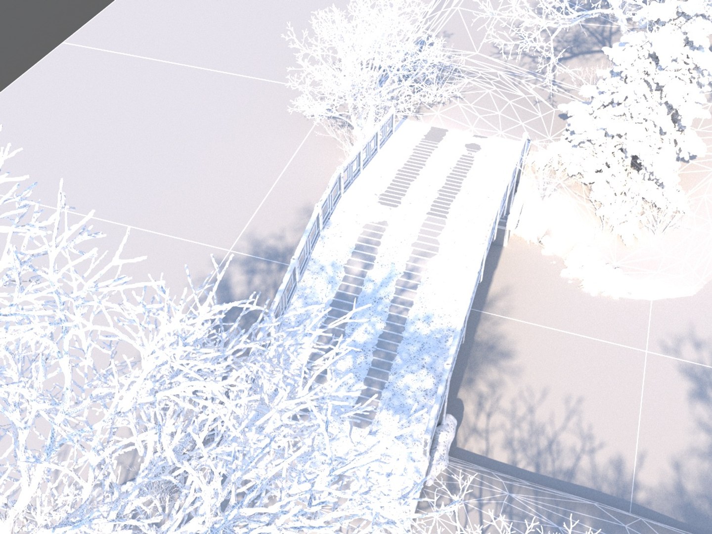 Winter Snow Scene 3D Model - TurboSquid 2028492