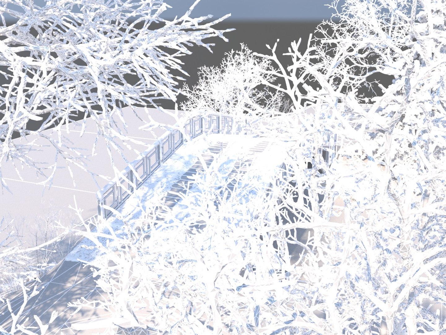 Winter Snow Scene 3D Model - TurboSquid 2028492