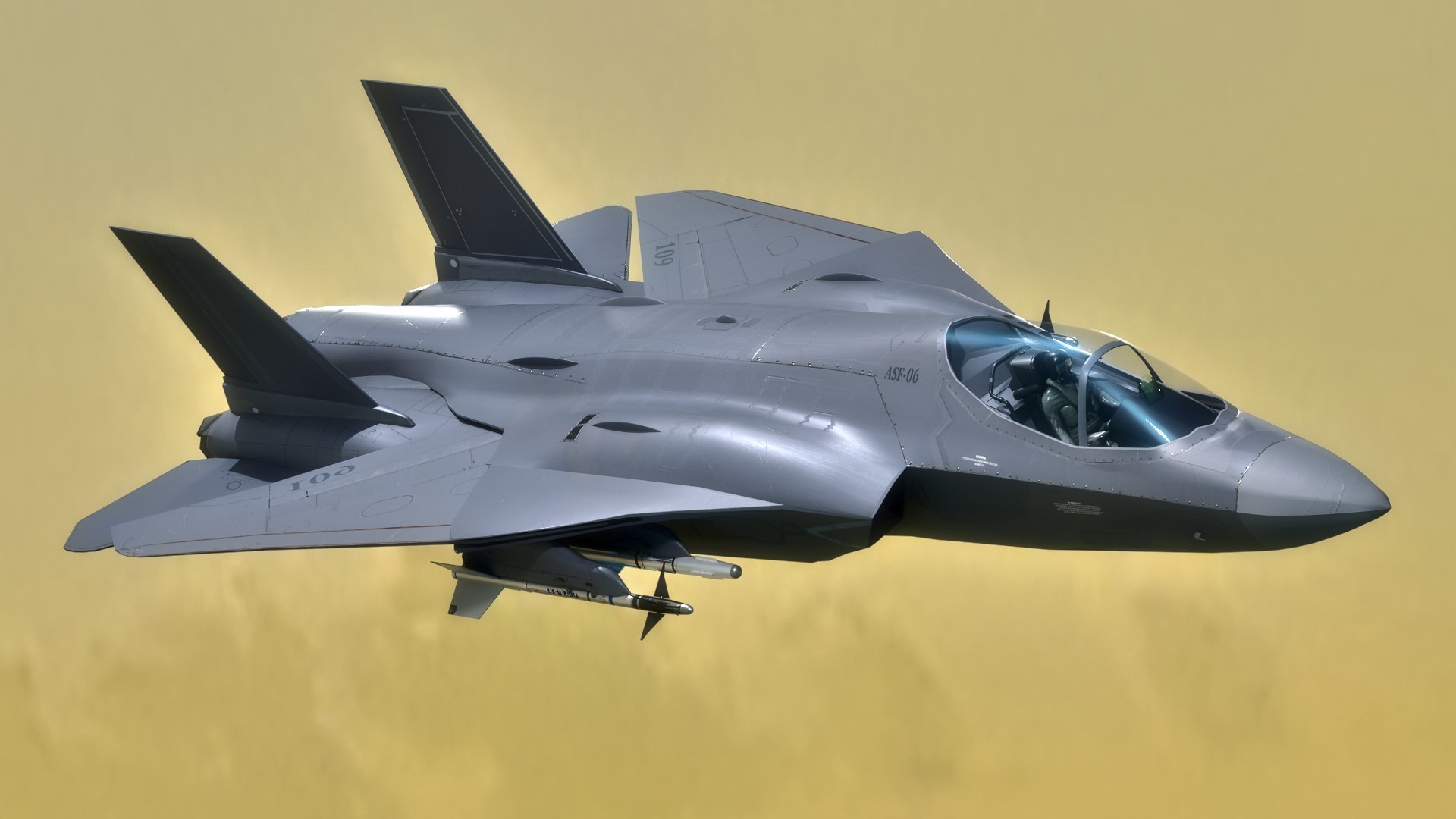 3D Model Custom Fighter Jet - Fully Rigged - Changable Decal And Text ...