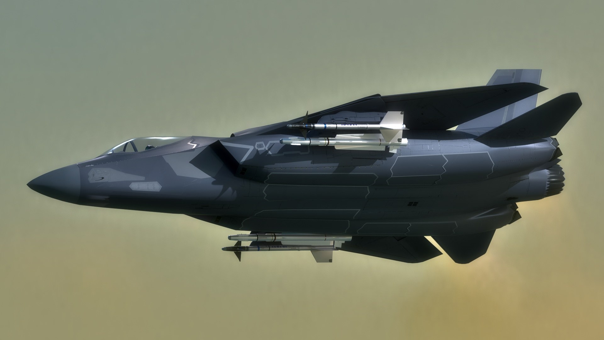 3D Model Custom Fighter Jet - Fully Rigged - Changable Decal And Text ...