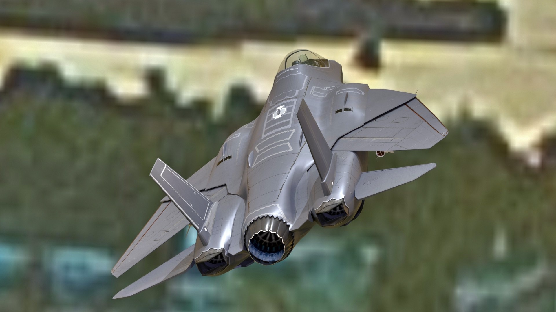 3D Model Custom Fighter Jet - Fully Rigged - Changable Decal And Text ...