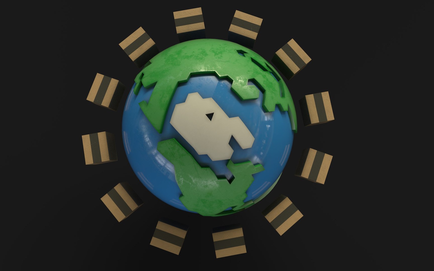 Postal Service Logo 3D model - TurboSquid 1792367