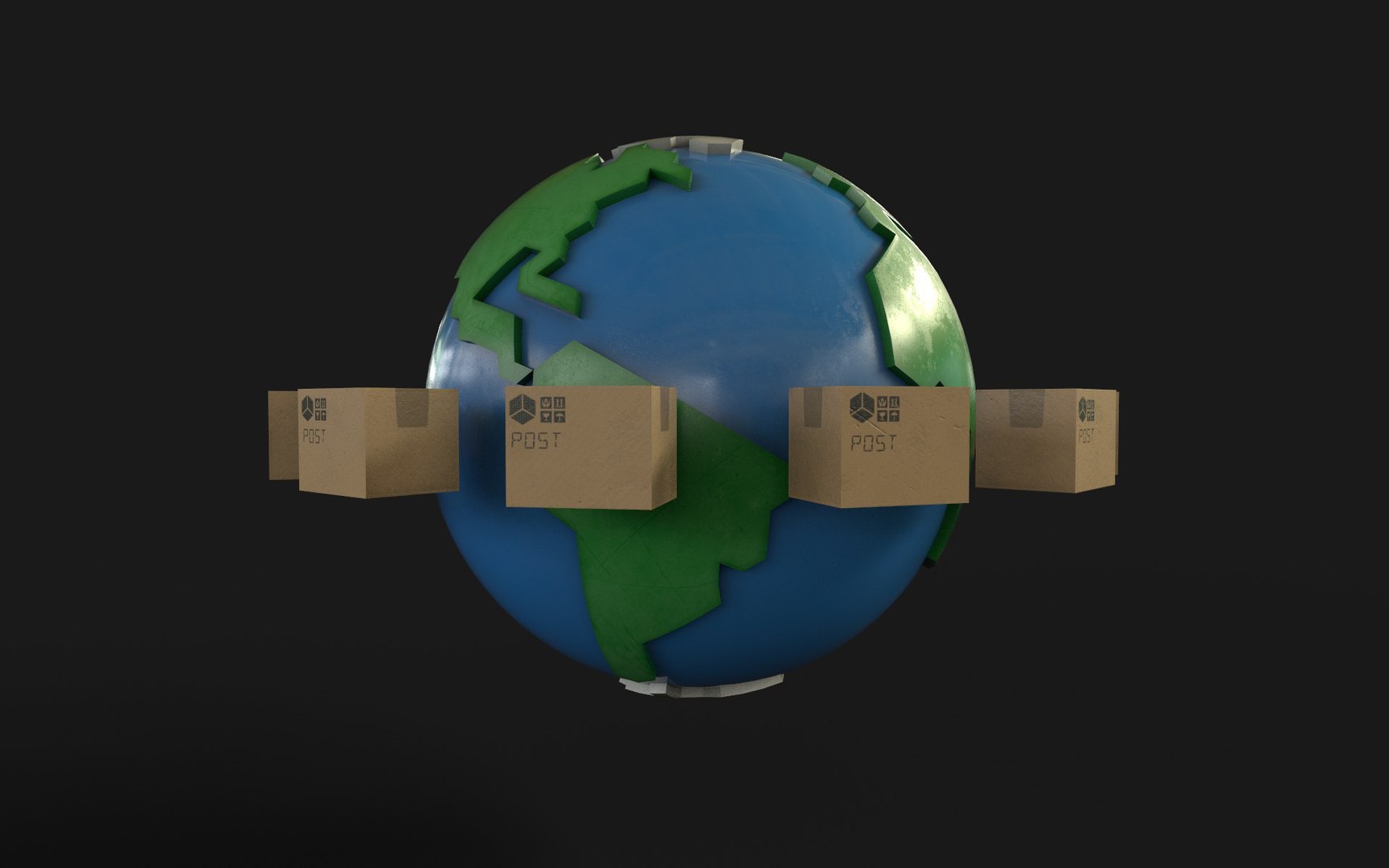 Postal Service Logo 3D model - TurboSquid 1792367