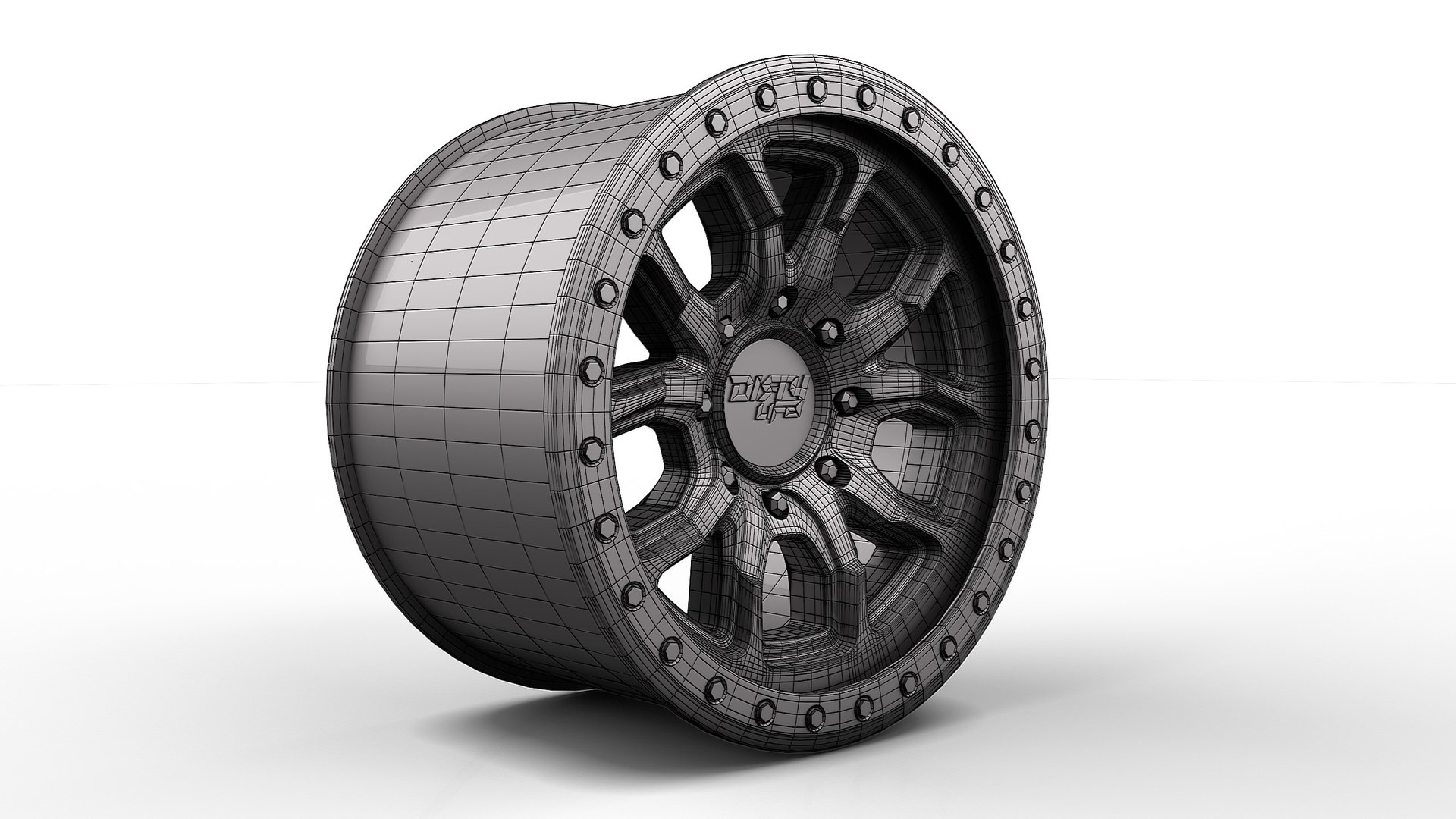 3D Model Dirty Life DT1 Off Road Rim - TurboSquid 1933797