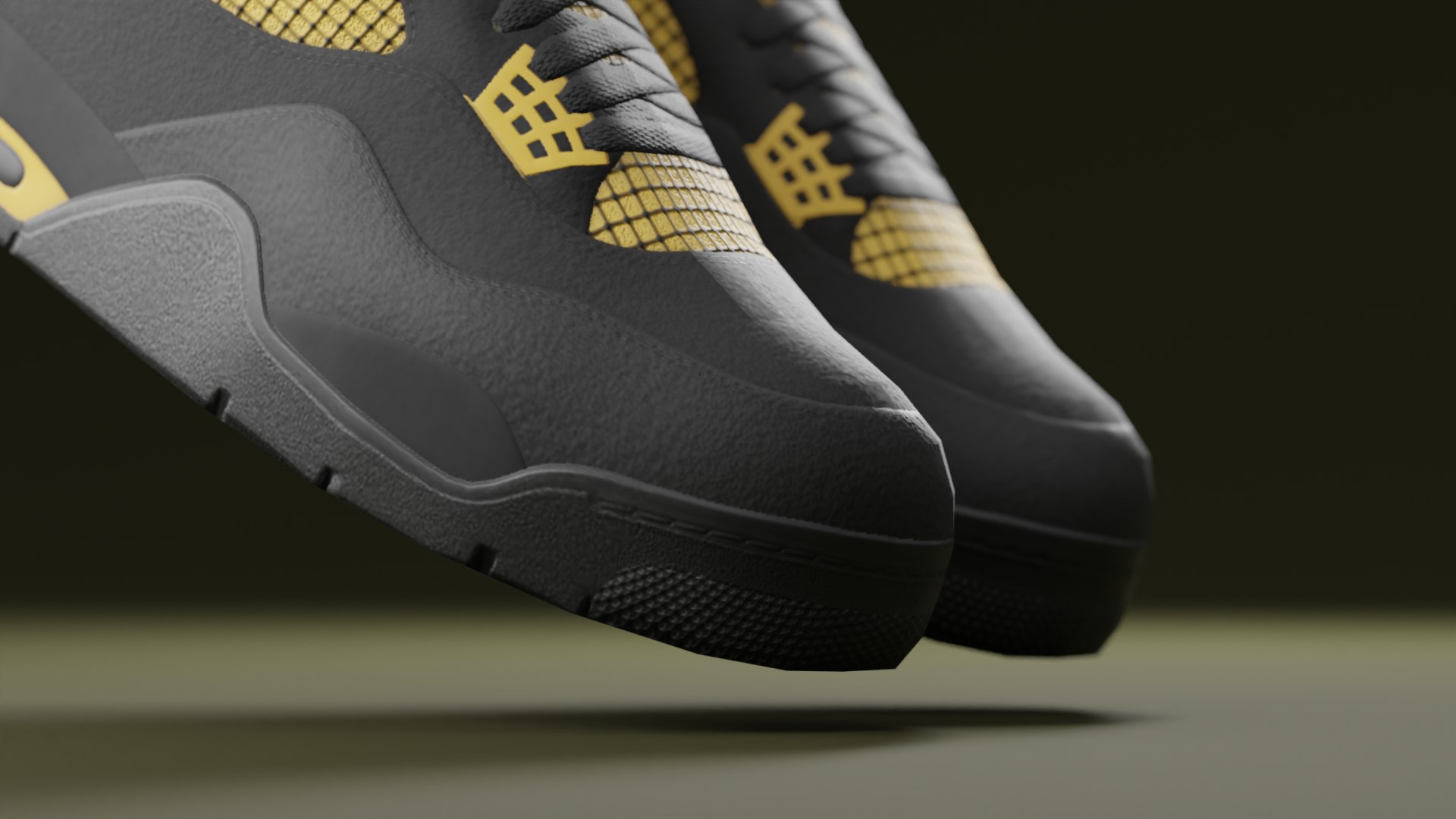 3D Air Jordan 4 Lowpoly - 06 - TurboSquid 2194621