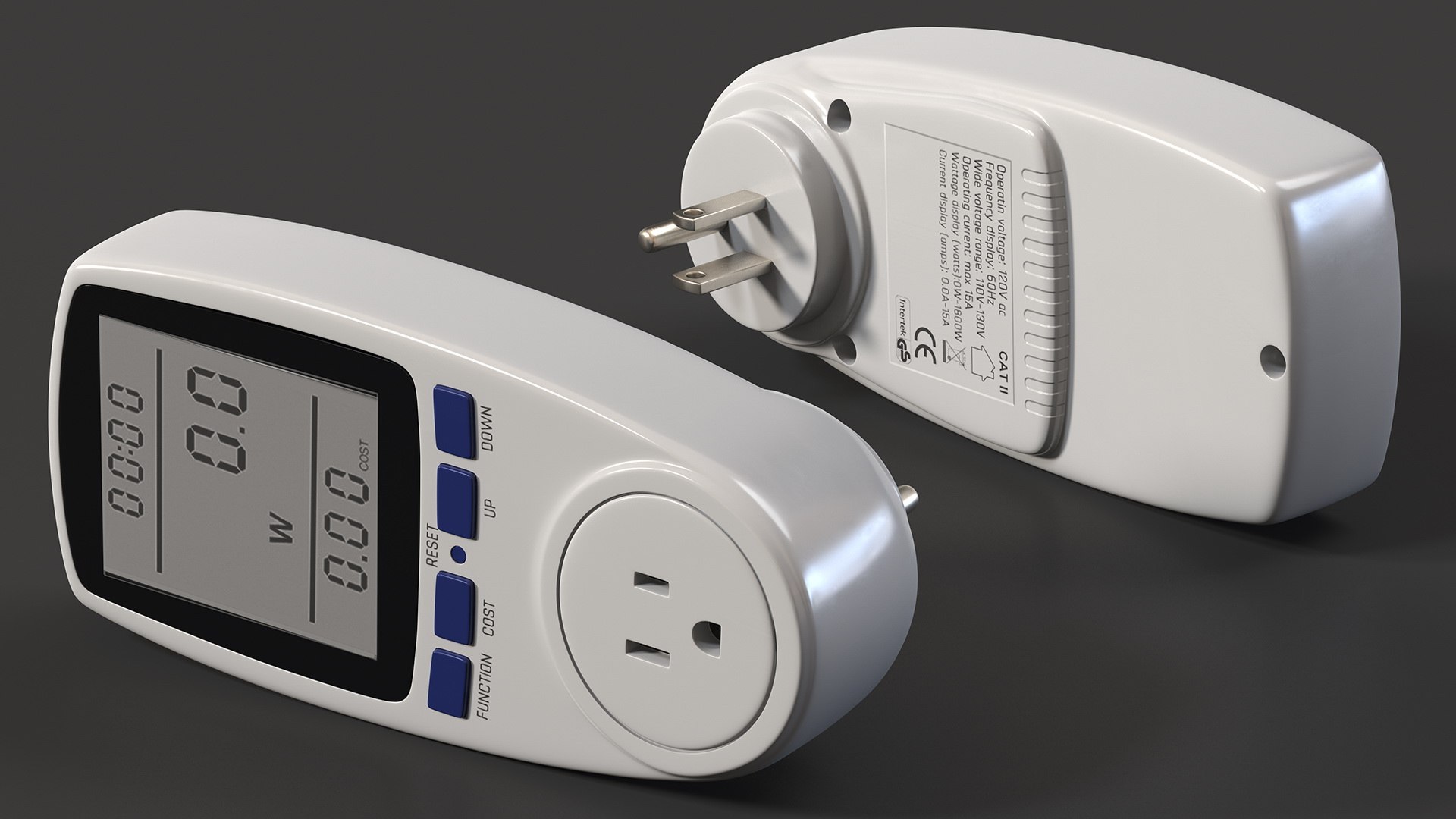 Power Meter US Plug model - TurboSquid 1987135