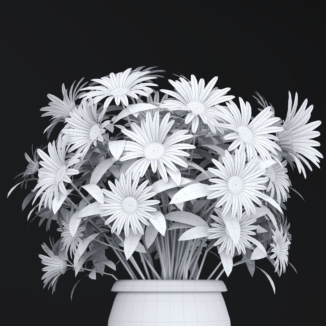 3D Indoor Plant Flower In A Pot 3D Model - TurboSquid 2157838