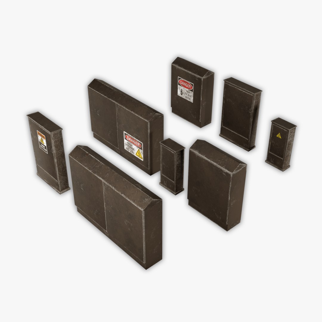 Street Utility Boxes 3D Model - TurboSquid 1499159