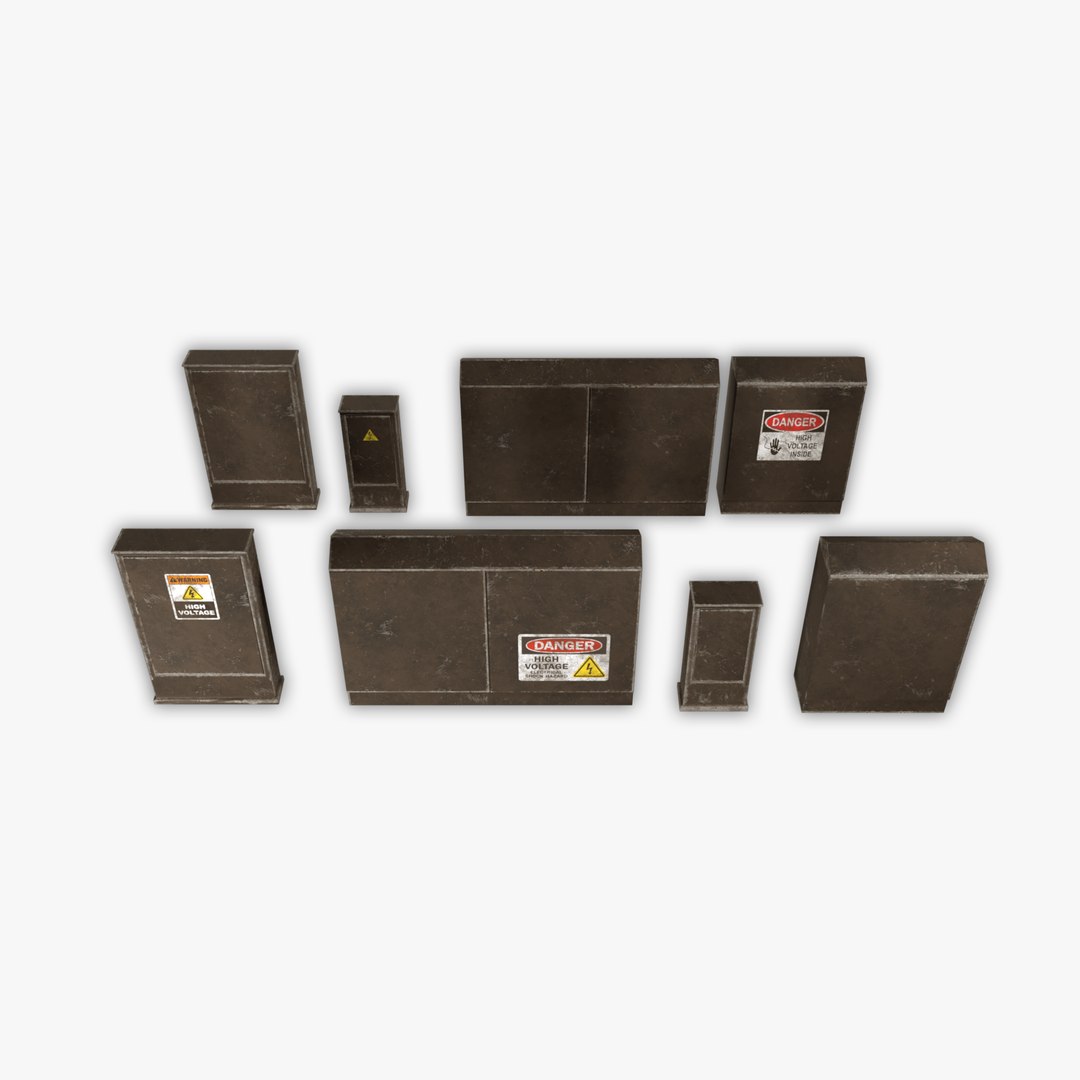 Street Utility Boxes 3D Model - TurboSquid 1499159