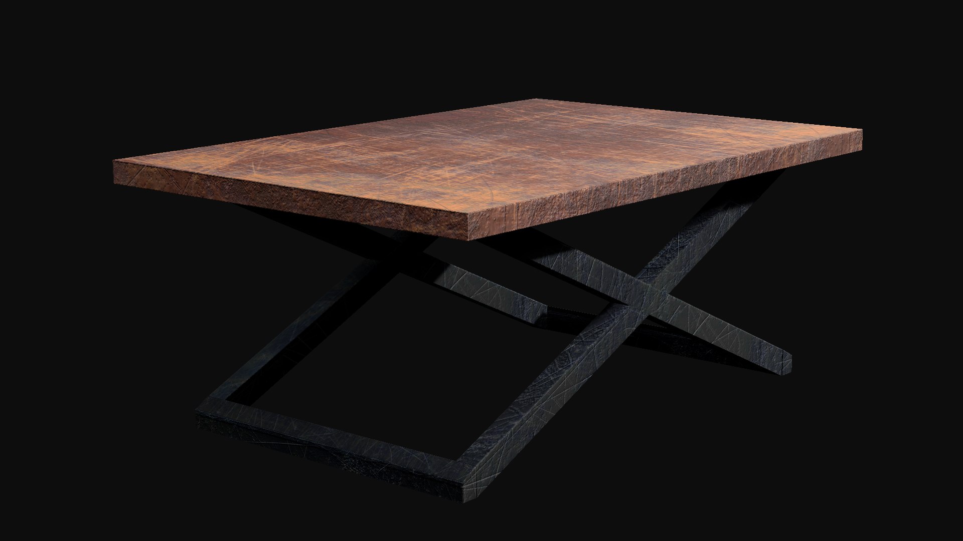 3D Rusty Broken Table - TurboSquid 1986463