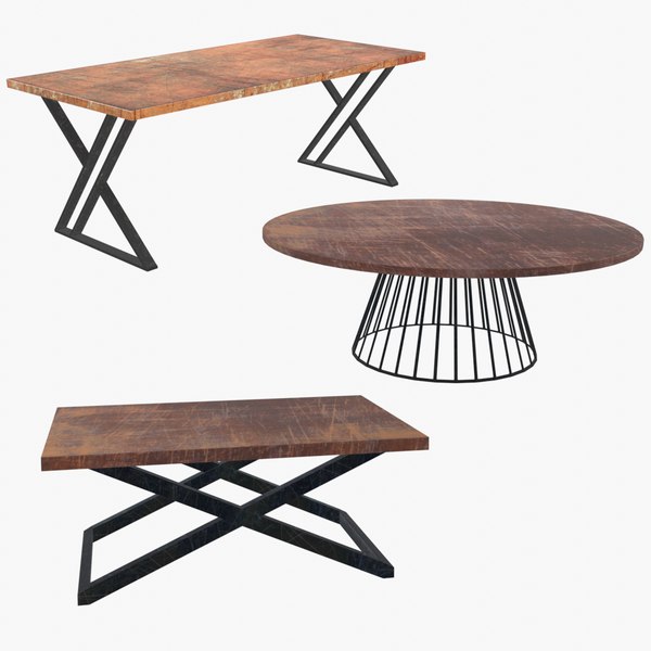 Rostiger kaputter Tisch 3D-Modell - TurboSquid 1986463