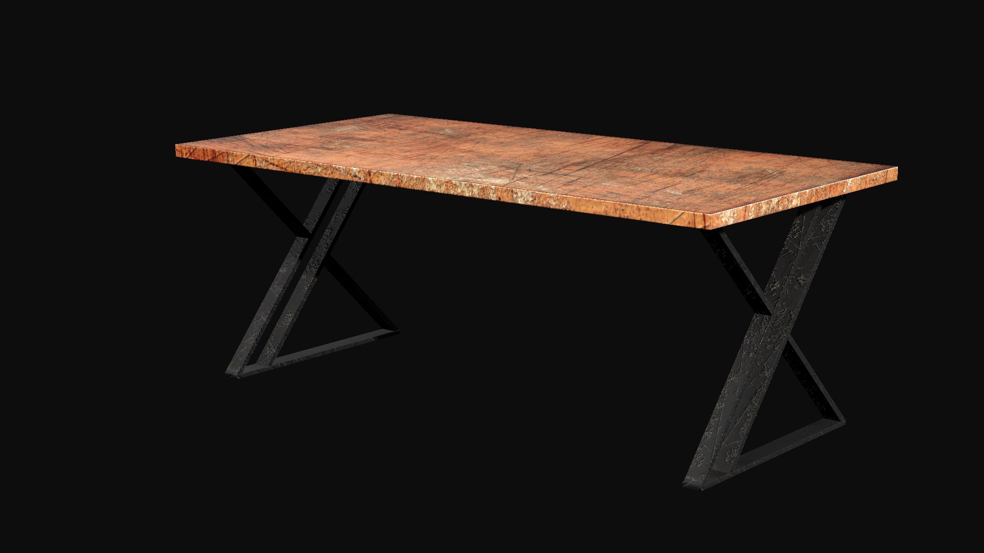 3D Rusty Broken Table - TurboSquid 1986463