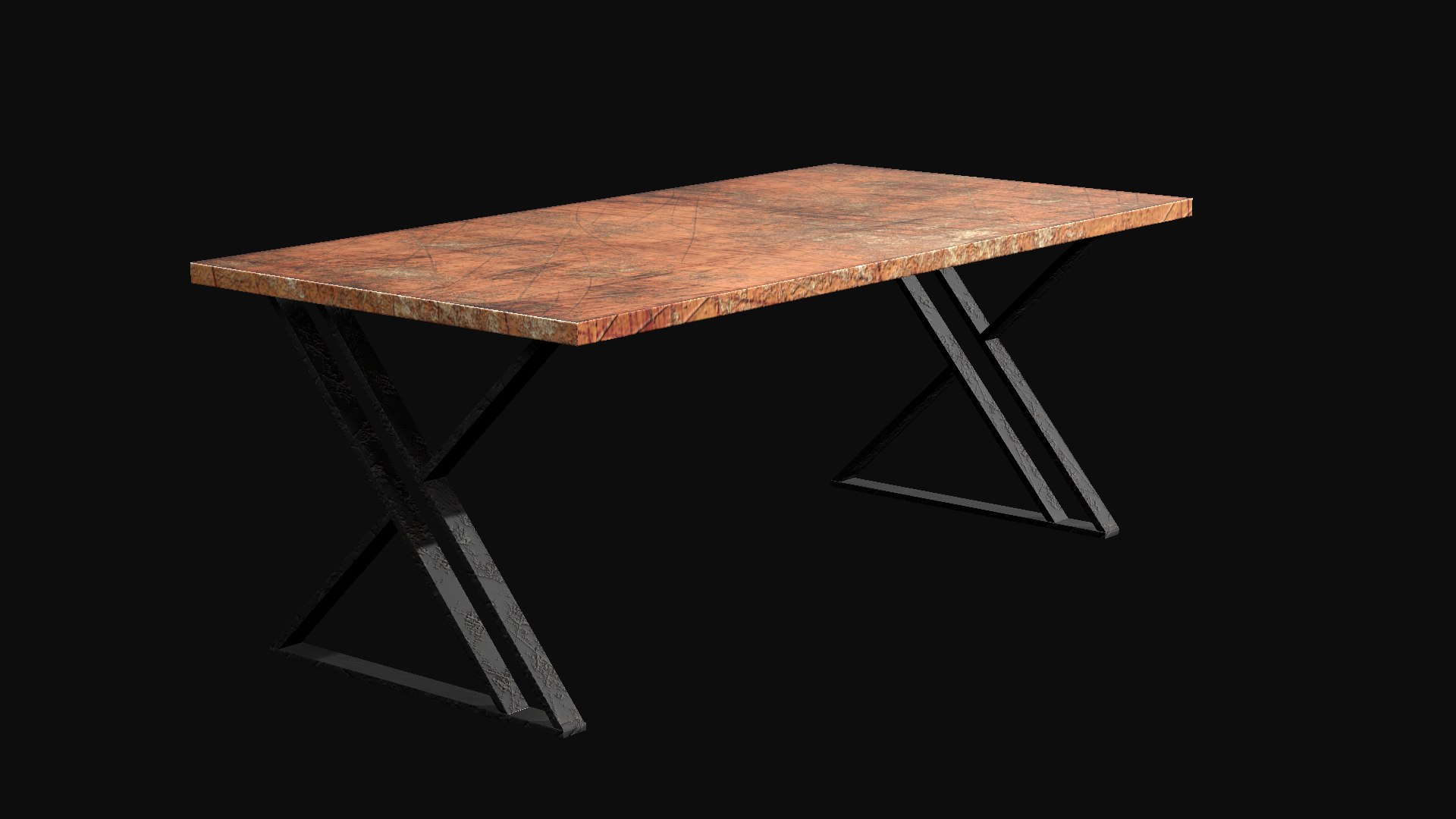 3D Rusty Broken Table - TurboSquid 1986463