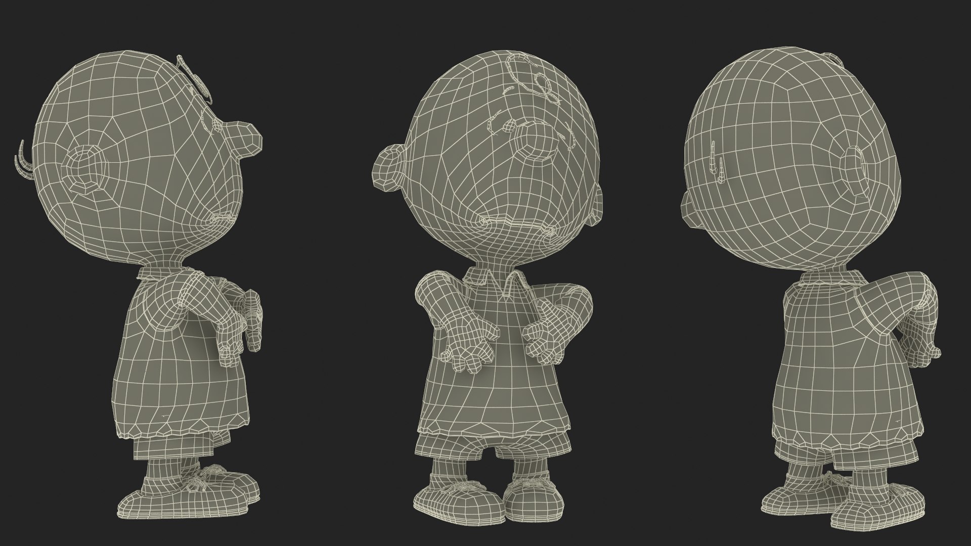 3D Model Charlie Brown Pain Pose - TurboSquid 2319032