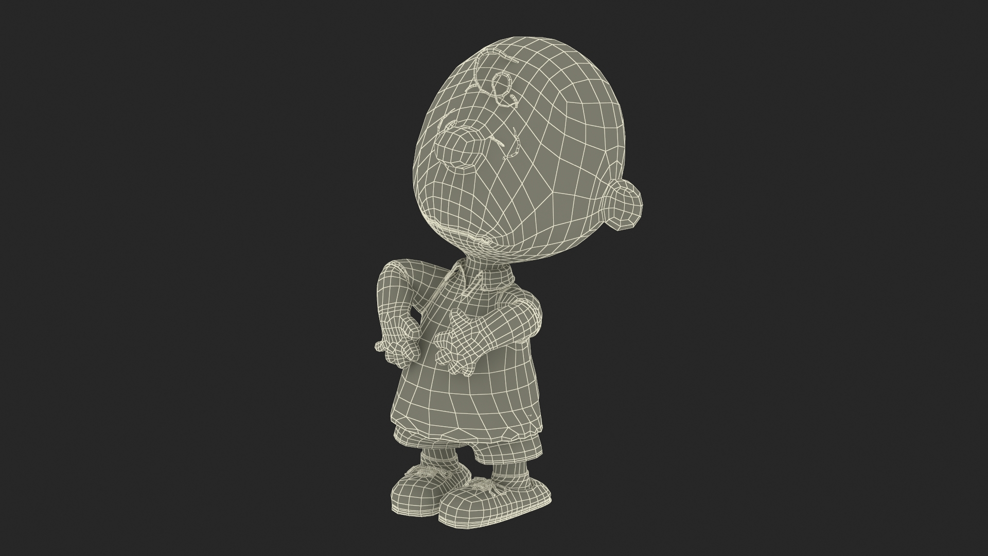3D Model Charlie Brown Pain Pose - TurboSquid 2319032