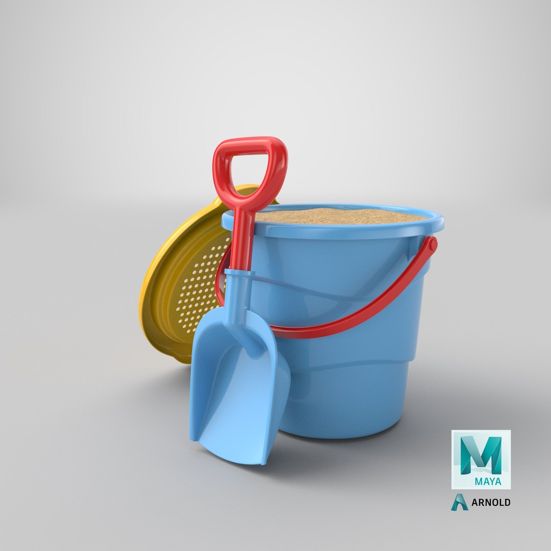 Detailed Sand Bucket Beach Toy 3D Model - TurboSquid 2077316