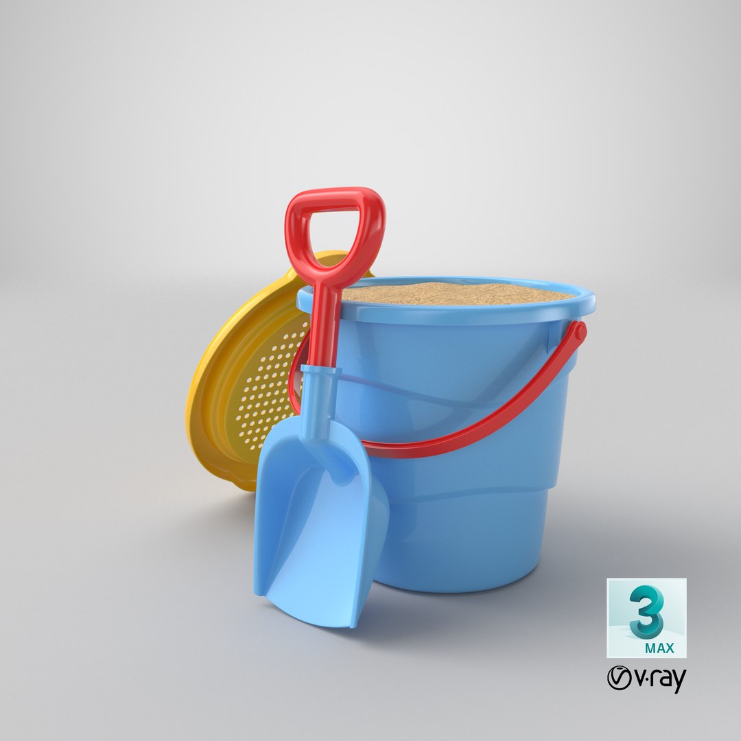 Detailed Sand Bucket Beach Toy 3D Model - TurboSquid 2077316