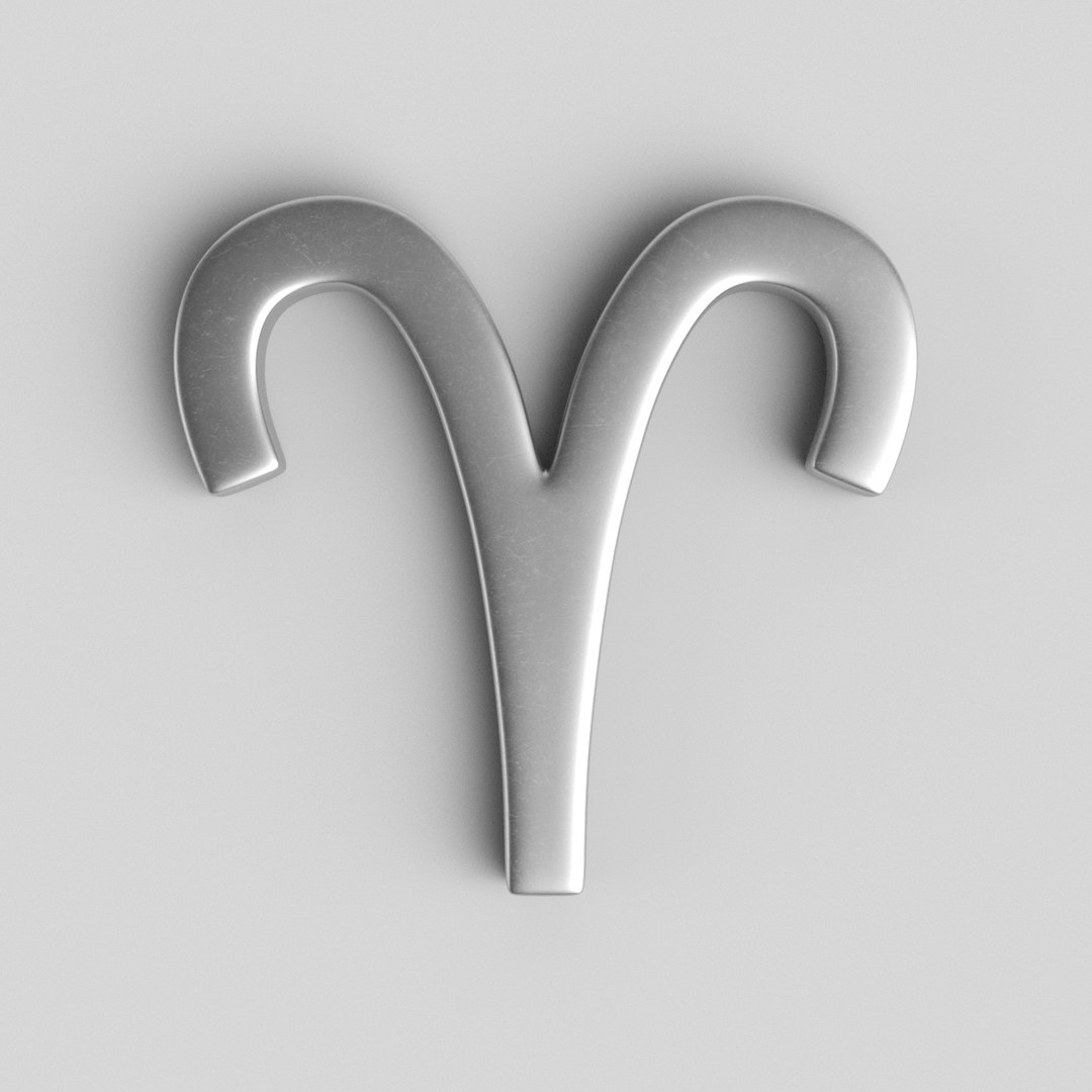 3D Sign Aries Model - TurboSquid 1623907