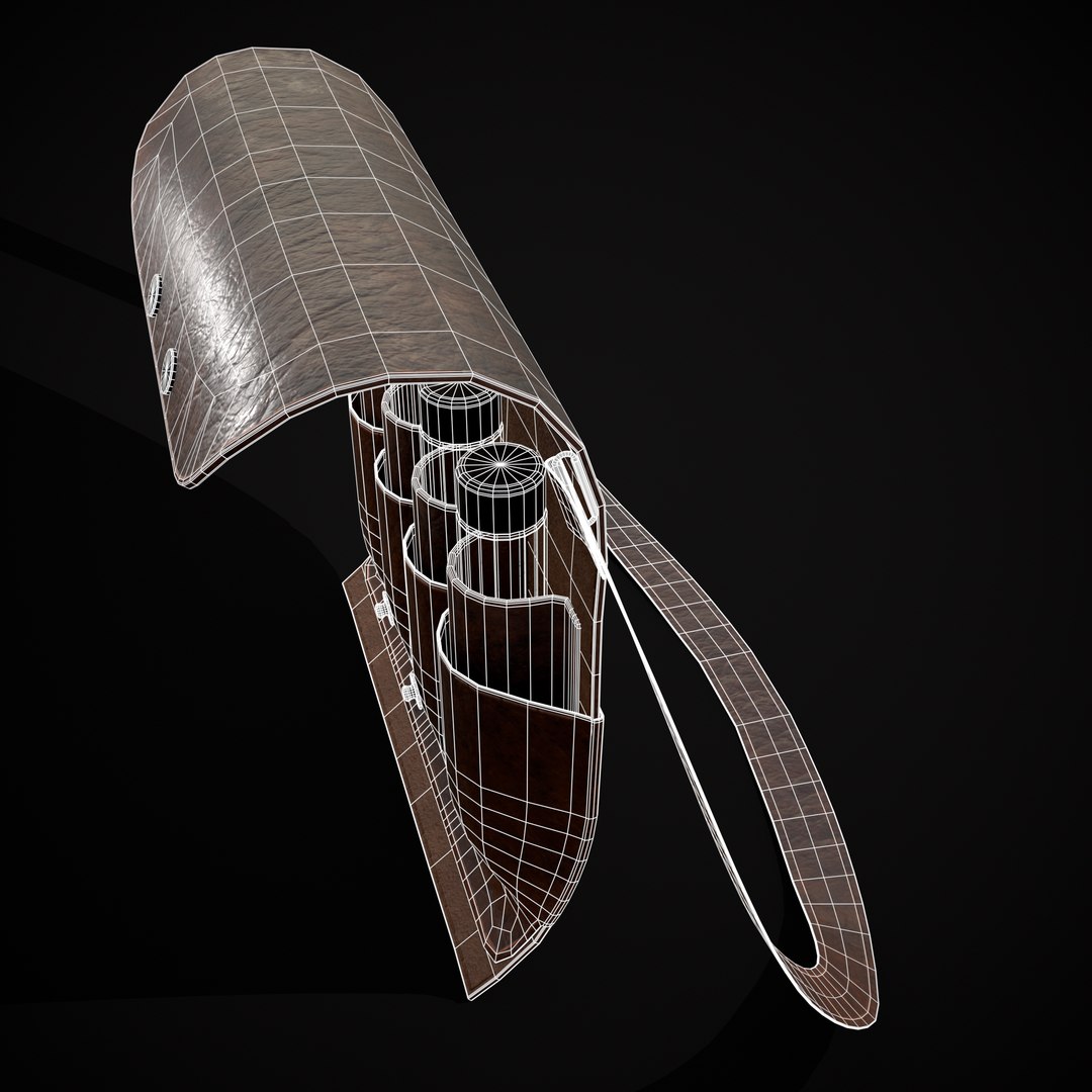 3D Leather Vial Container model - TurboSquid 2052784