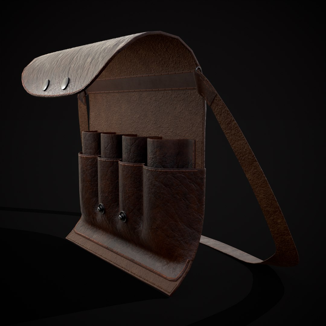 3D Leather Vial Container model - TurboSquid 2052784