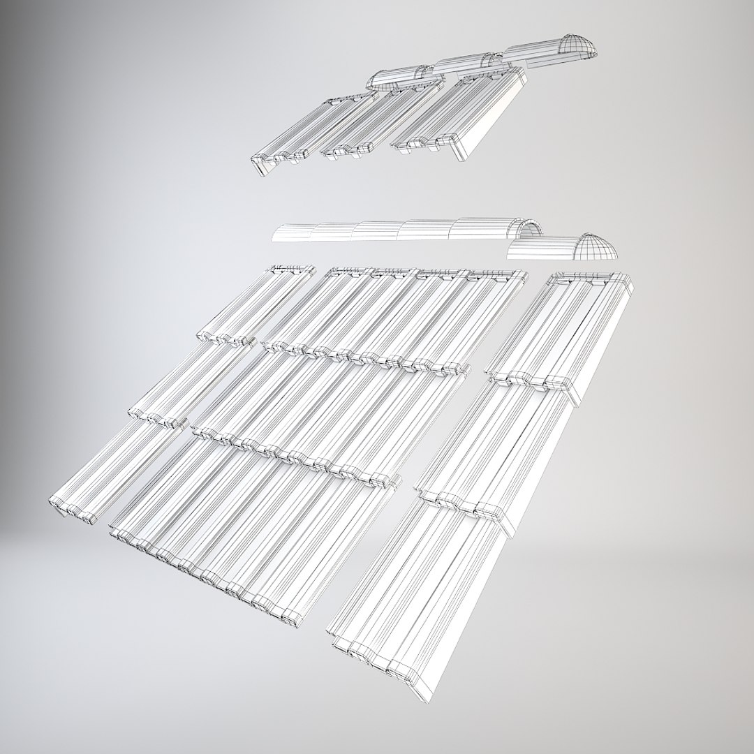3ds Max Roof Tiles
