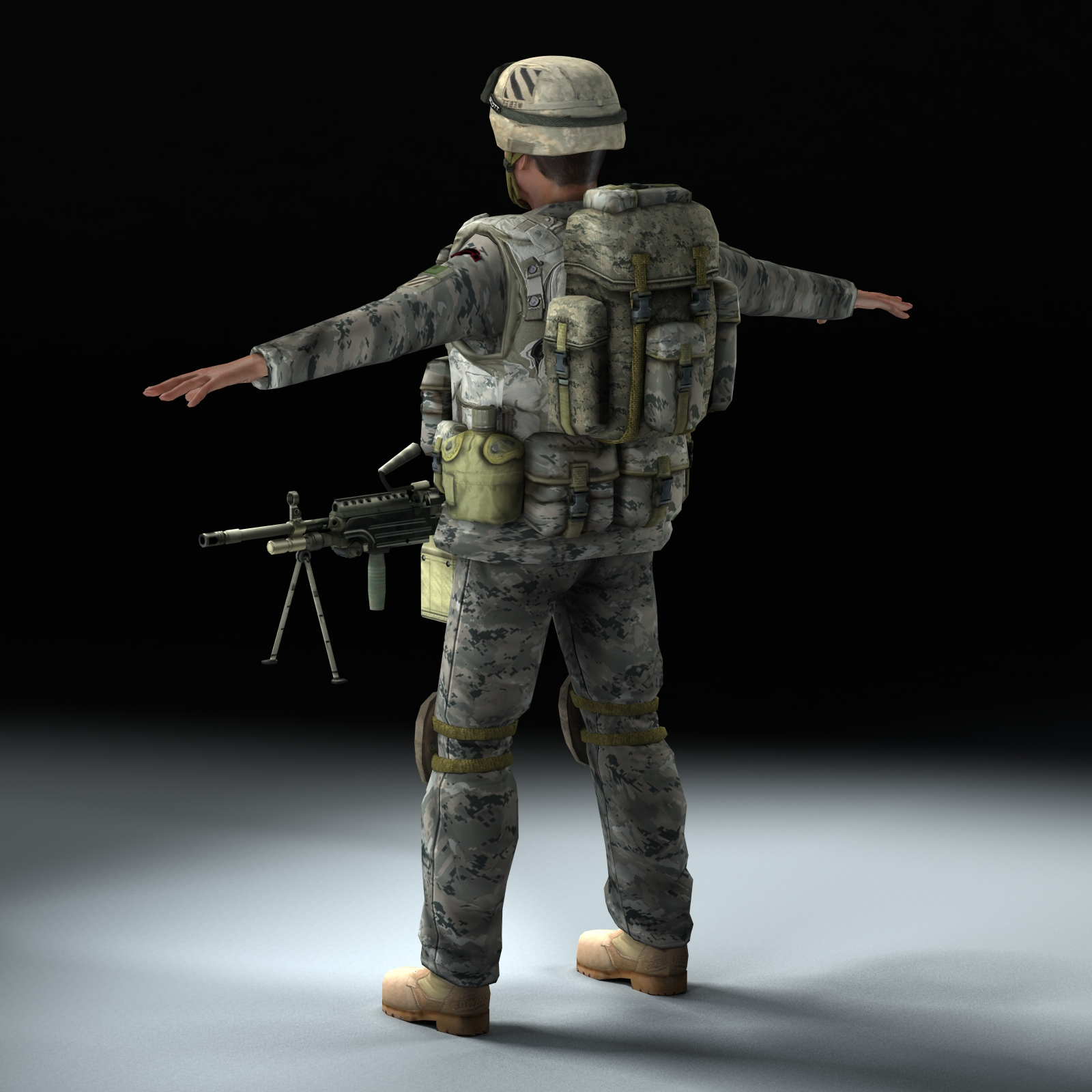 army infantry 3d model