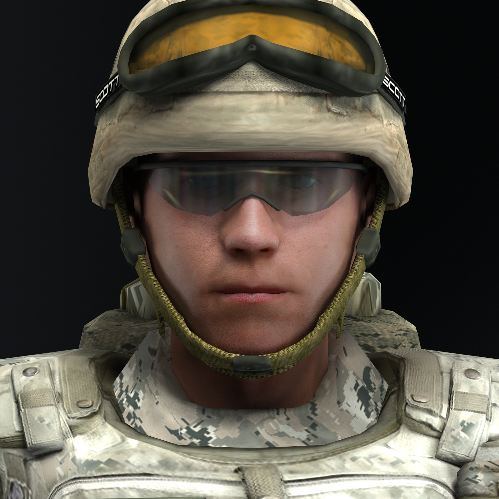 army infantry 3d model