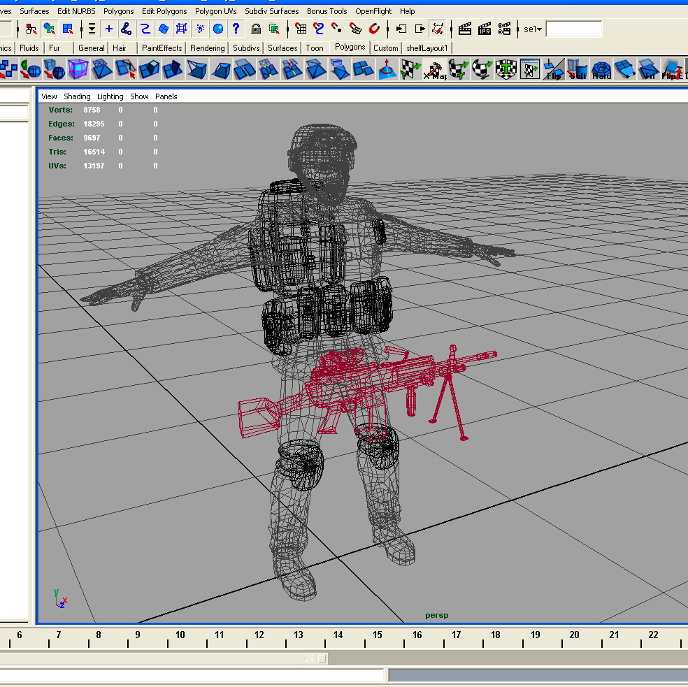 army infantry 3d model