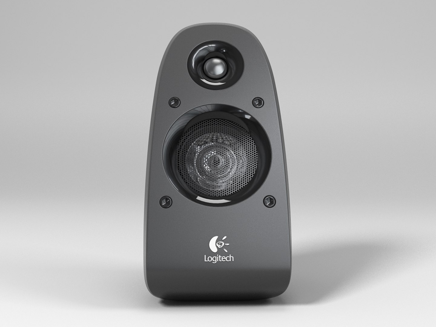 D Model Of Logitech Surround Speakers Z