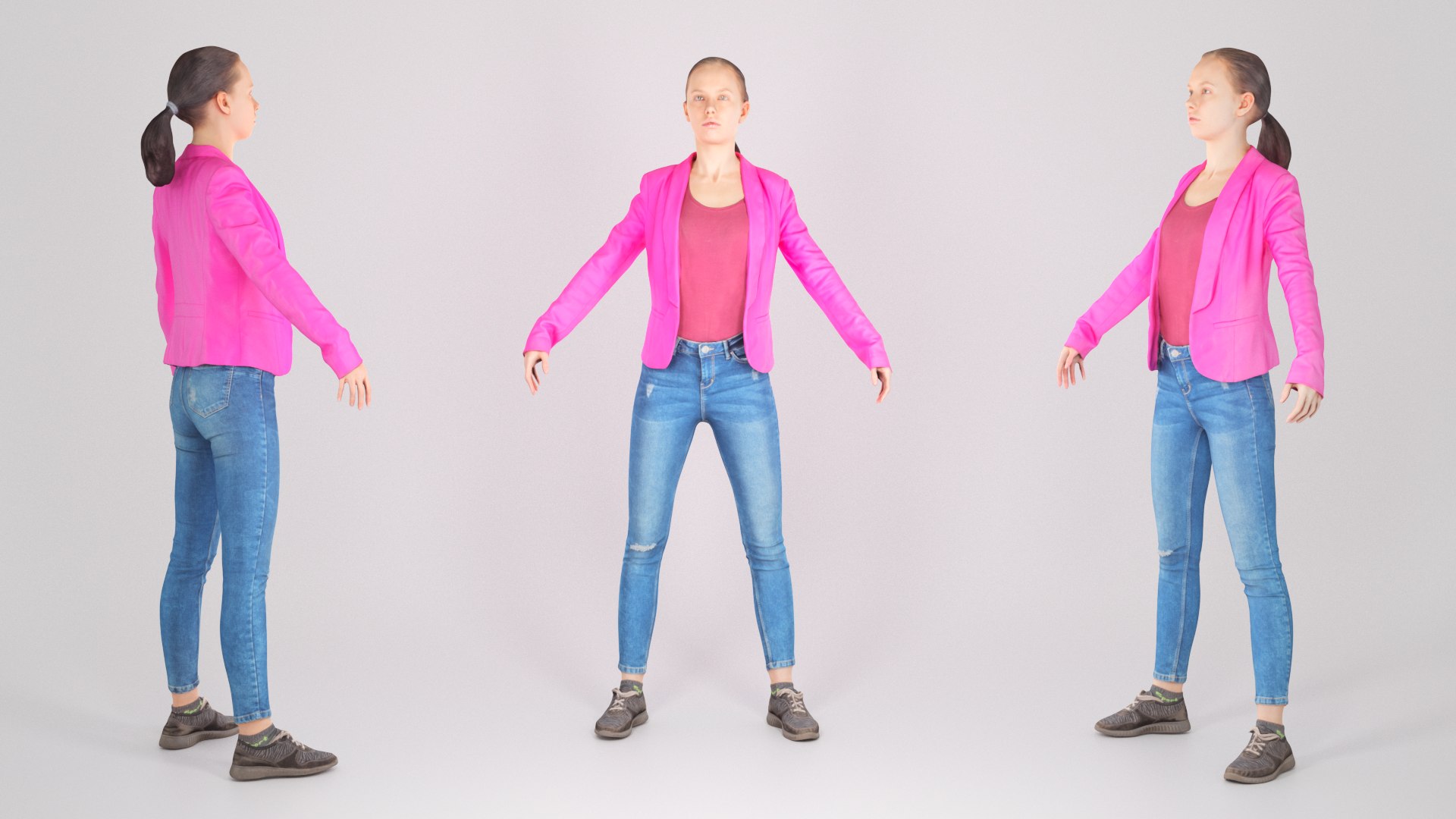 Photogrammetry Animation Ready Woman 3D Model - TurboSquid 1594467