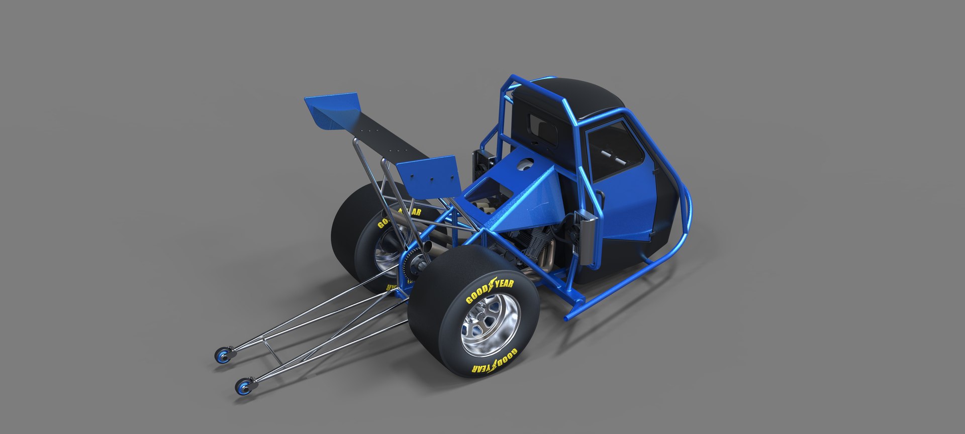 3D Drag Dragster Concept Model - TurboSquid 1632919