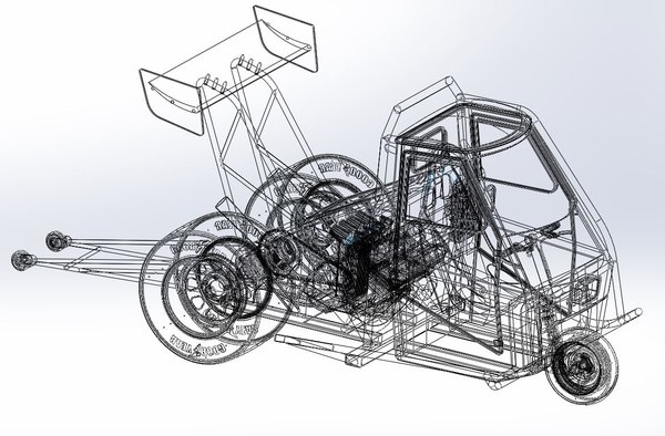 3D drag dragster concept model - TurboSquid 1632919