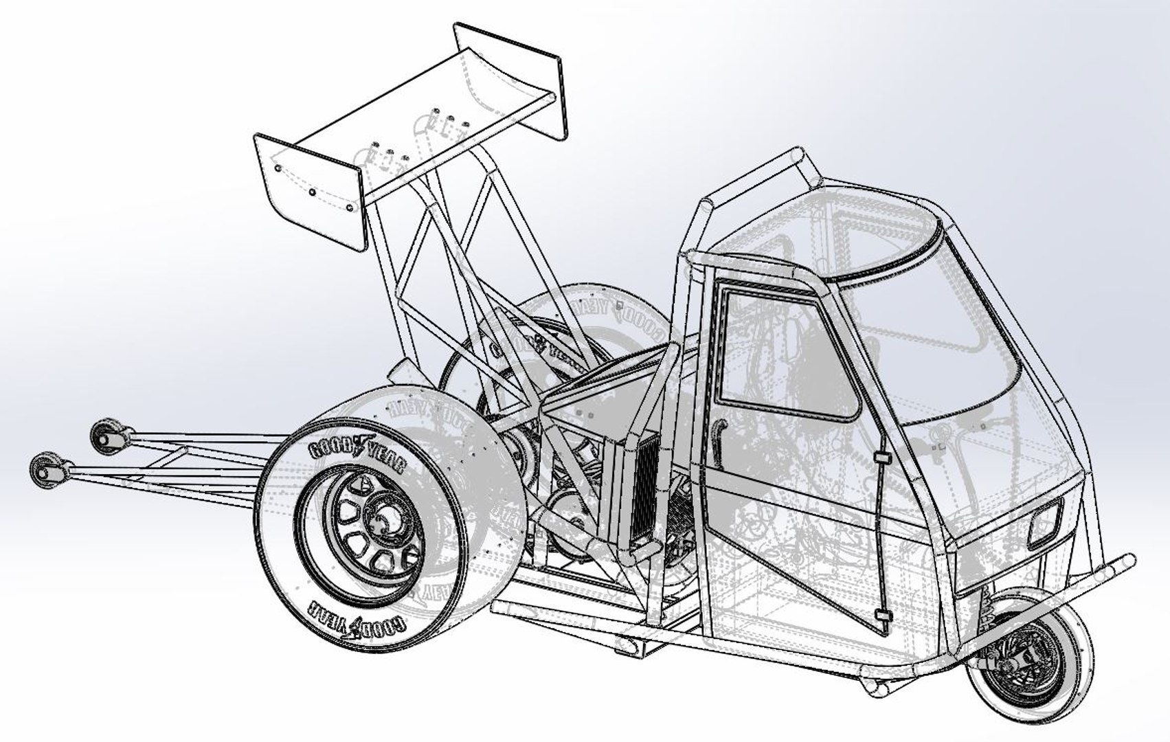 3D Drag Dragster Concept Model - TurboSquid 1632919