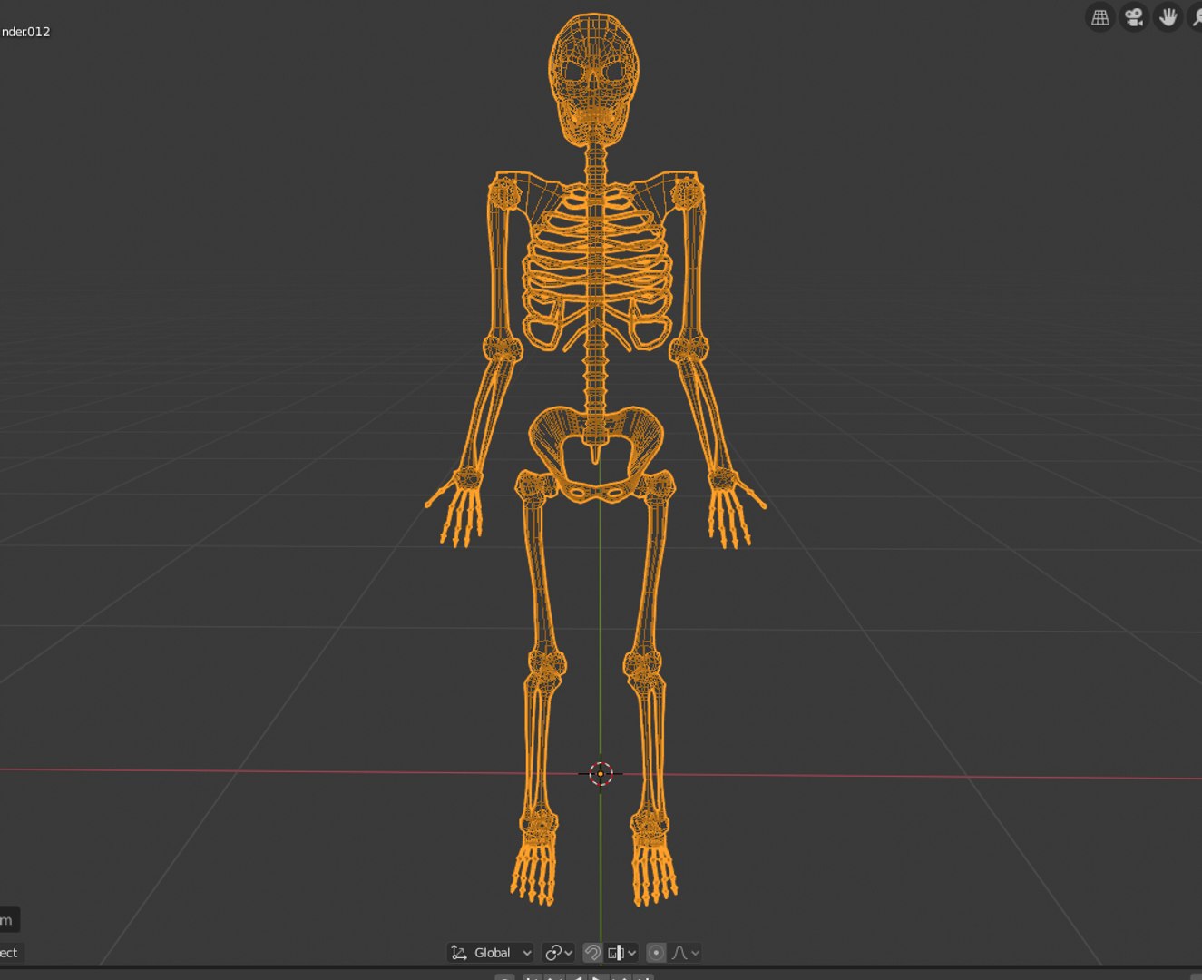 3D Skeleton Halloween Model - TurboSquid 1590797