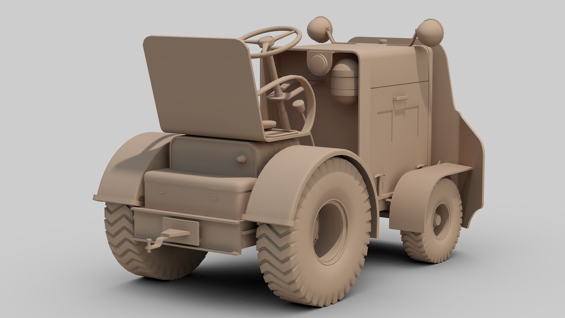 Clarktor Tug Model - TurboSquid 1728349