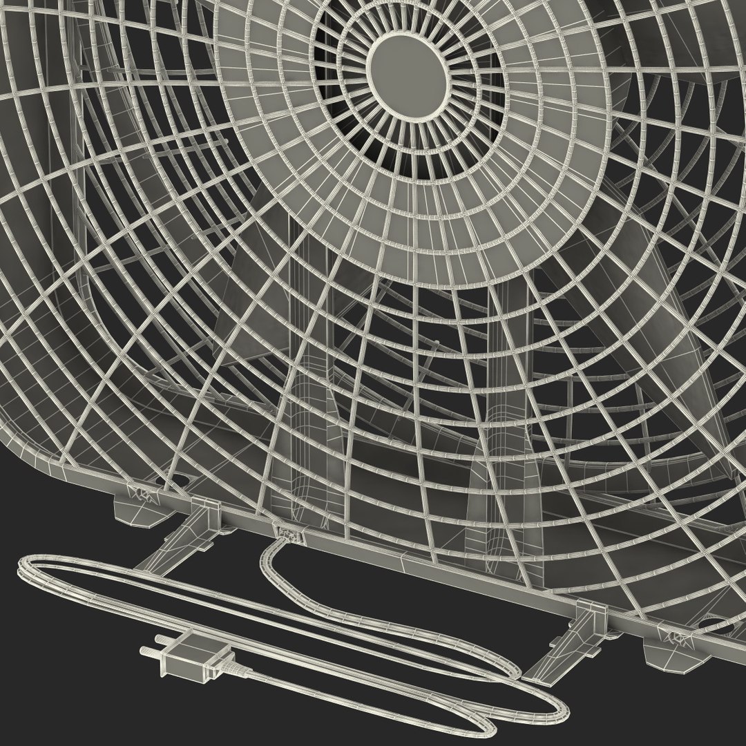 3d model box fan lasko