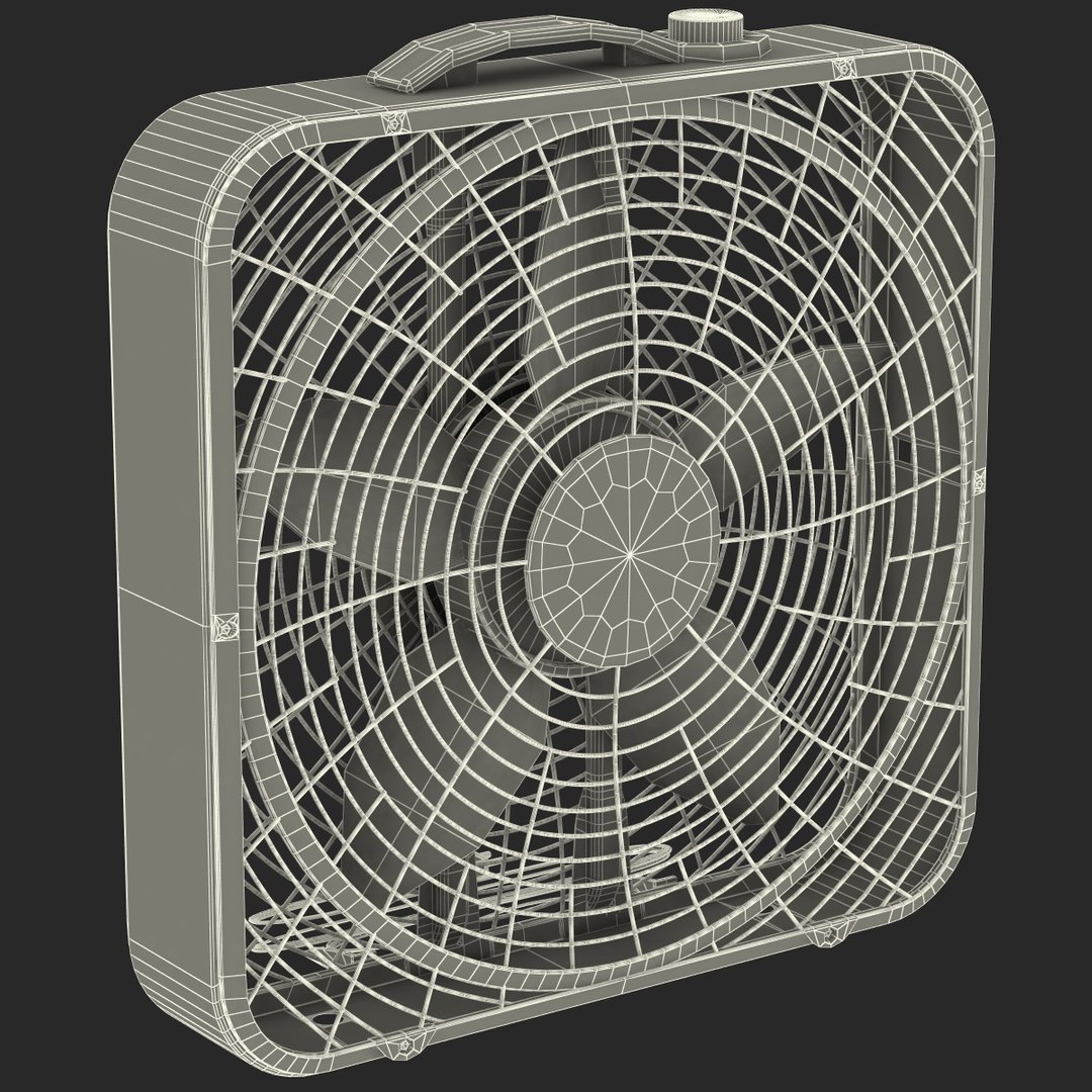 3d model box fan lasko