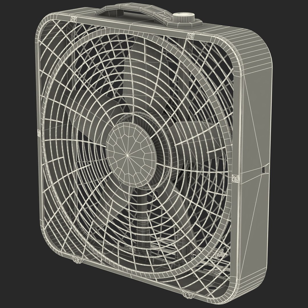 3d model box fan lasko