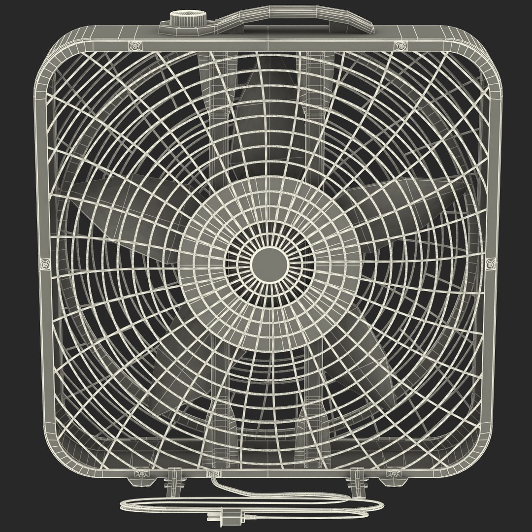 3d model box fan lasko